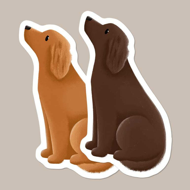 Cocker Spaniel sticker • Woof by Hollie