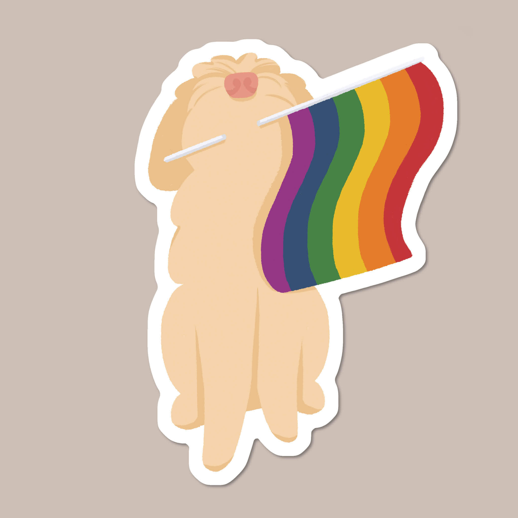 Cockapoo Pride sticker • Woof by Hollie