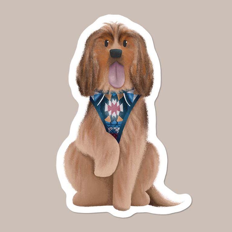 ADD ON - Custom Dog Vinyl Sticker • Woof by Hollie
