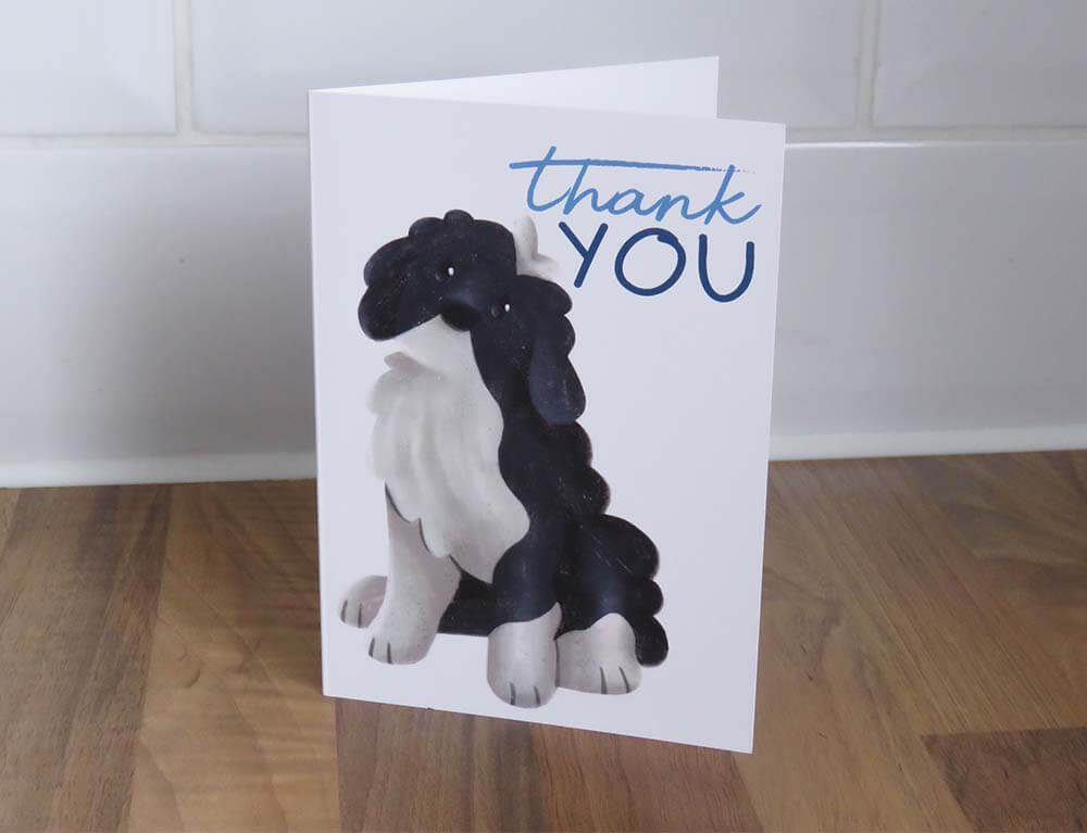 Thank You Dog Card - Woof by Hollie