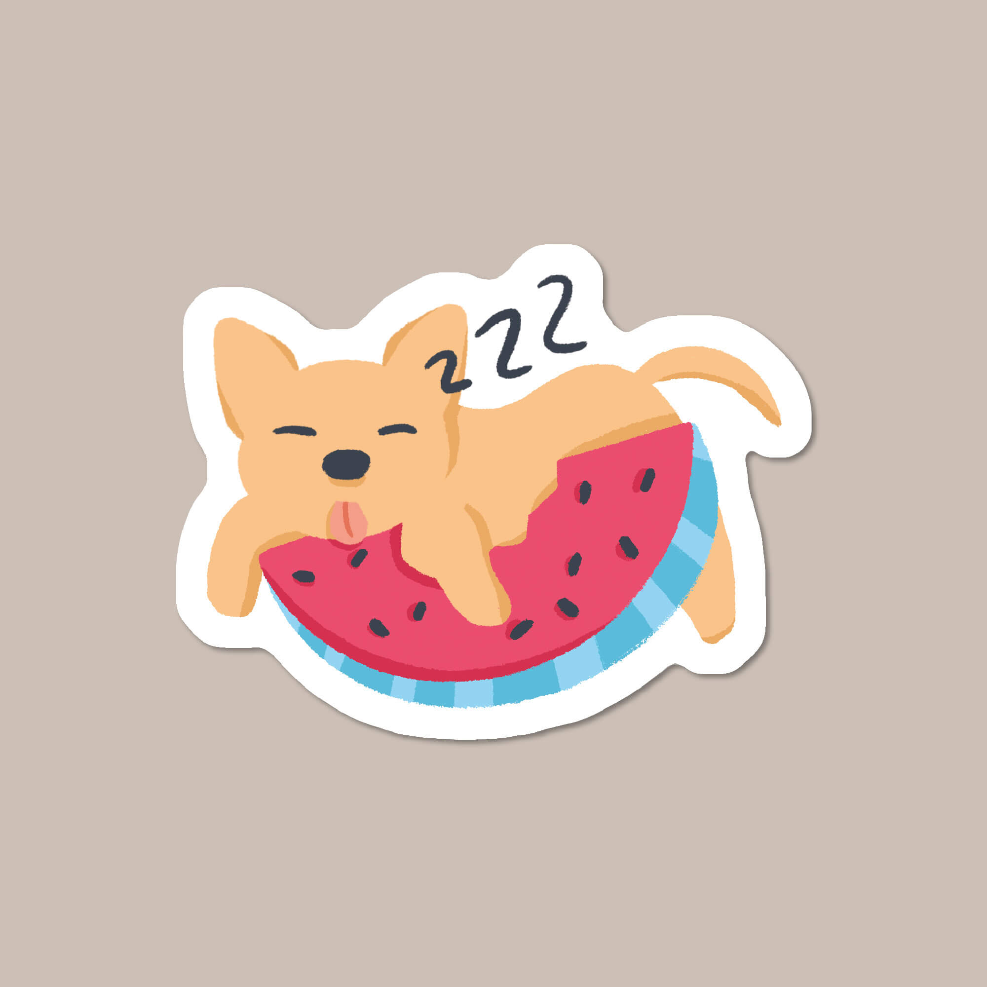 Summer Chihuahua sticker • Woof by Hollie