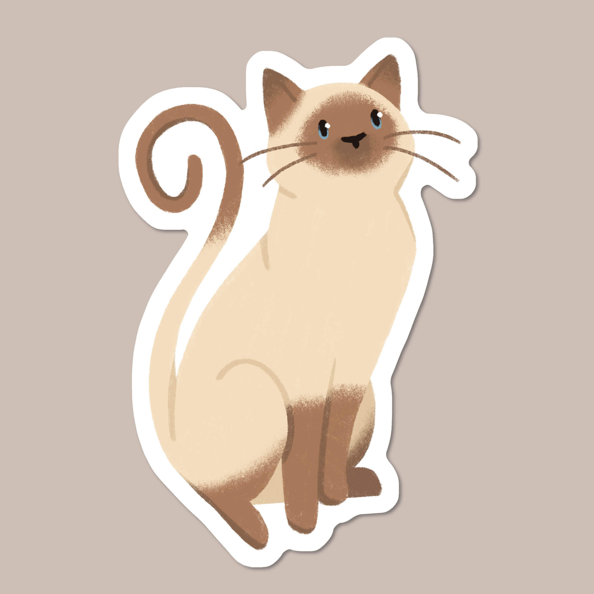 Siamese Cat sticker - Woof by Hollie