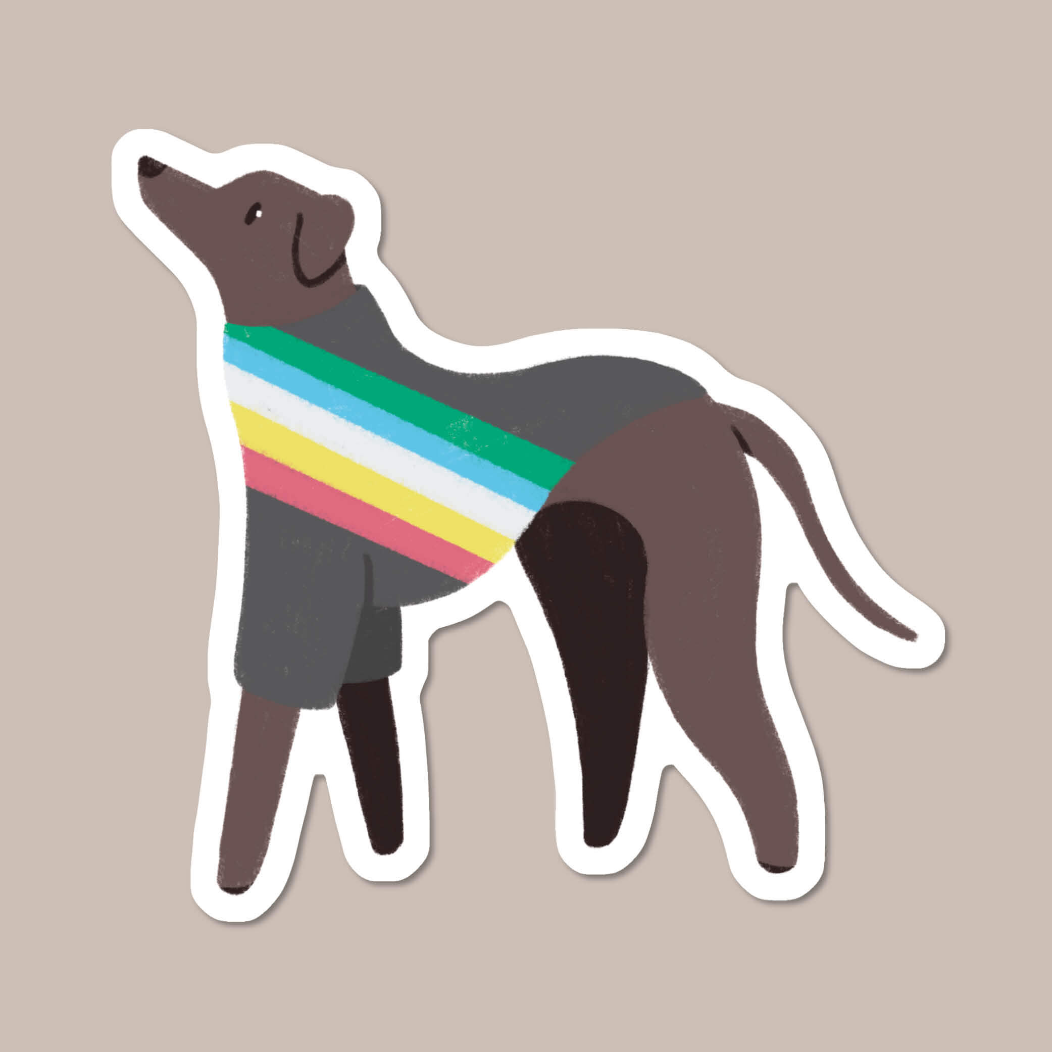 Italian Greyhound Disability Pride sticker • Woof by Hollie