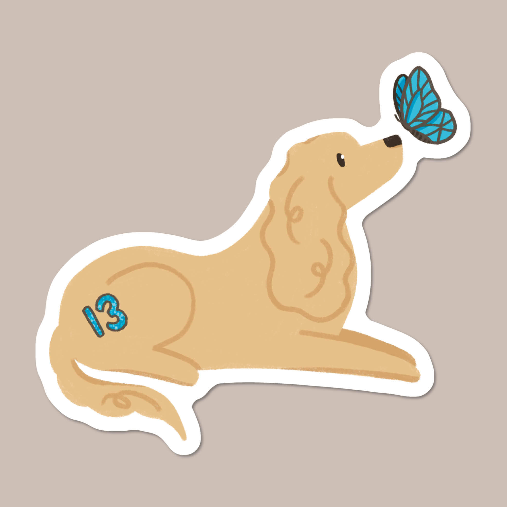 Cocker Spaniel sticker • Woof by Hollie