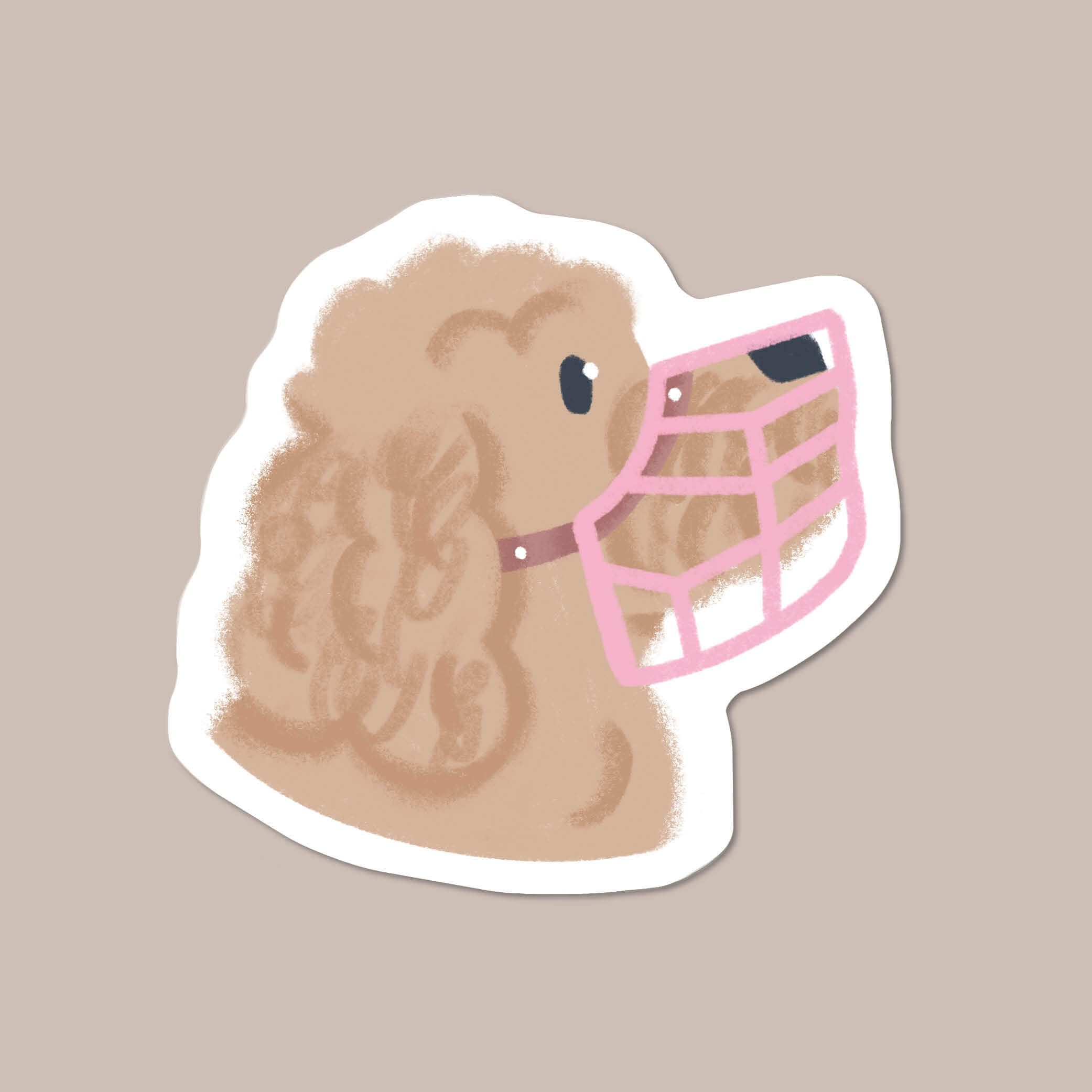 Doodle sticker - Woof by Hollie