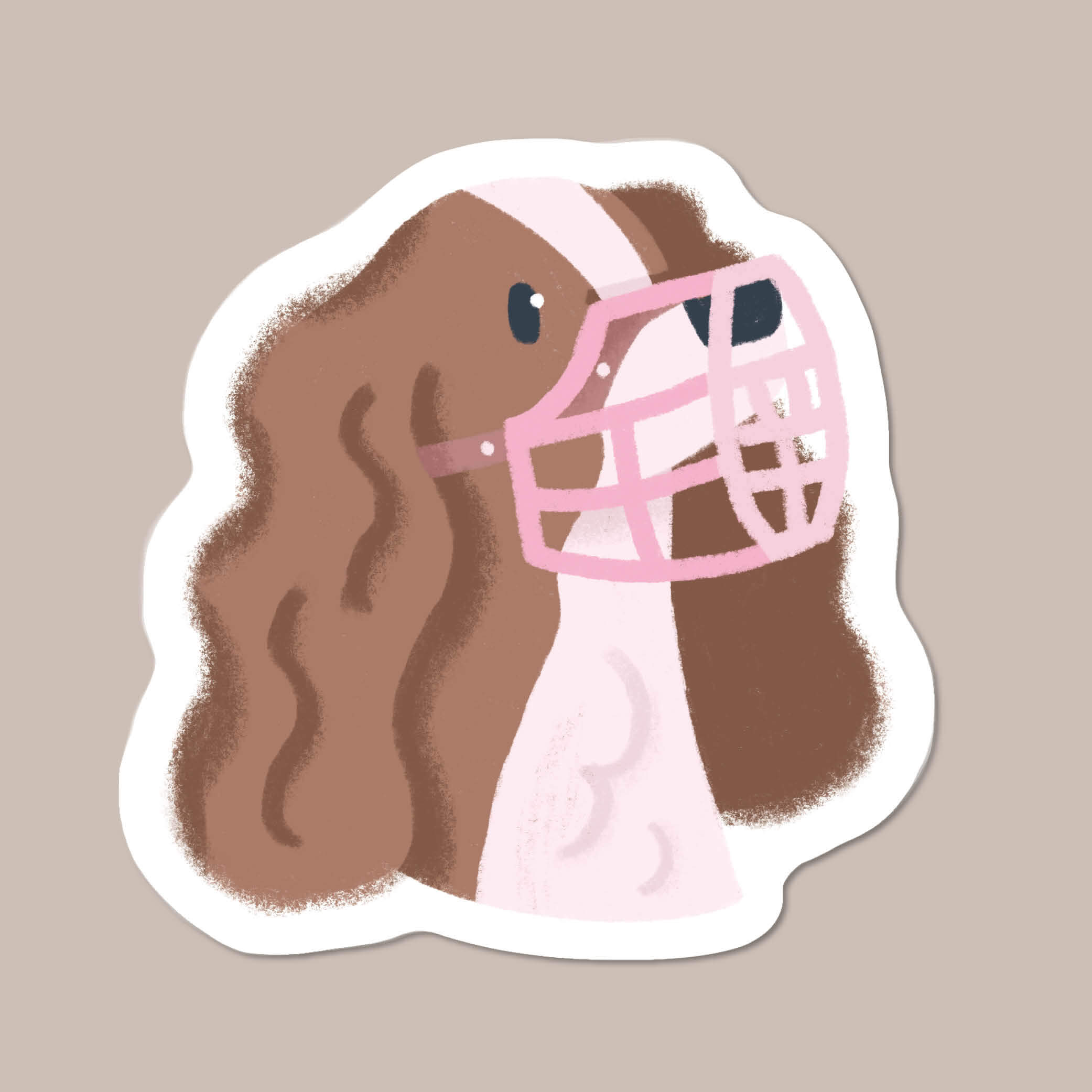Spaniel sticker • Woof by Hollie