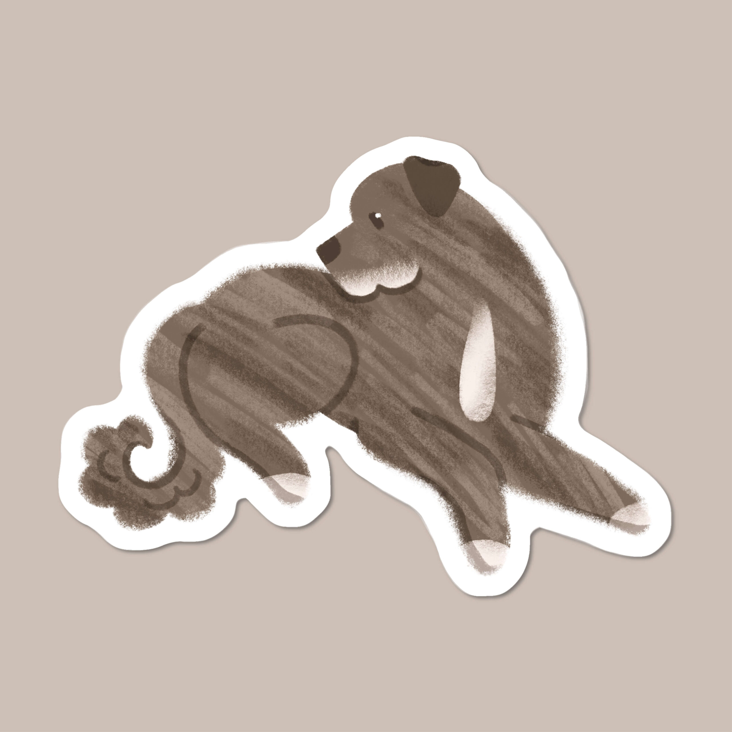 Irish Wolfhound sticker - Woof by Hollie