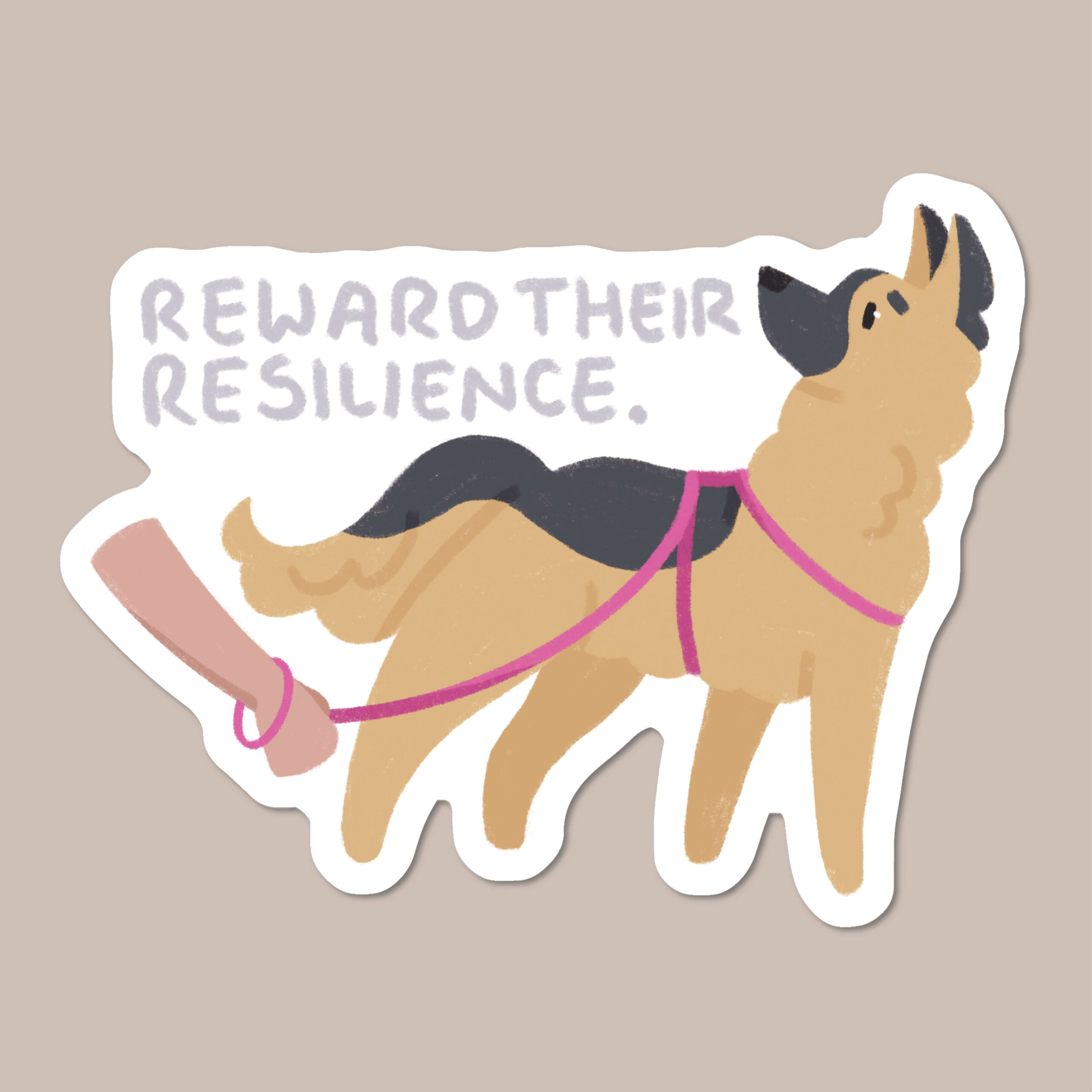 Reward Their Resilience sticker • Woof by Hollie