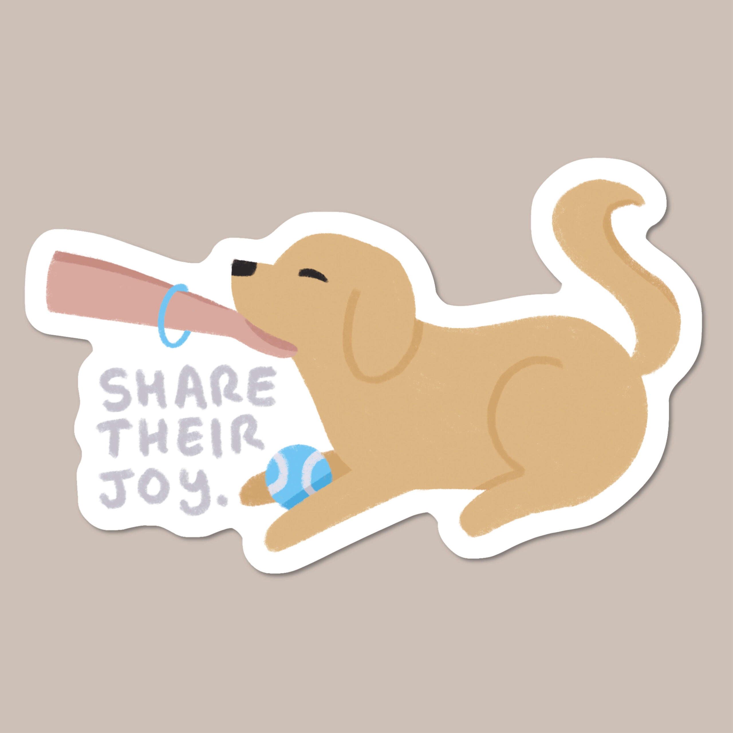 Share Their Joy sticker • Woof by Hollie